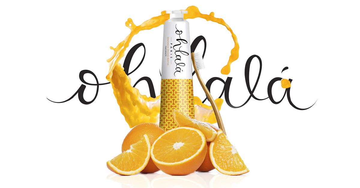 1818 - Kem đánh răng Ohlalá cam bạc hà